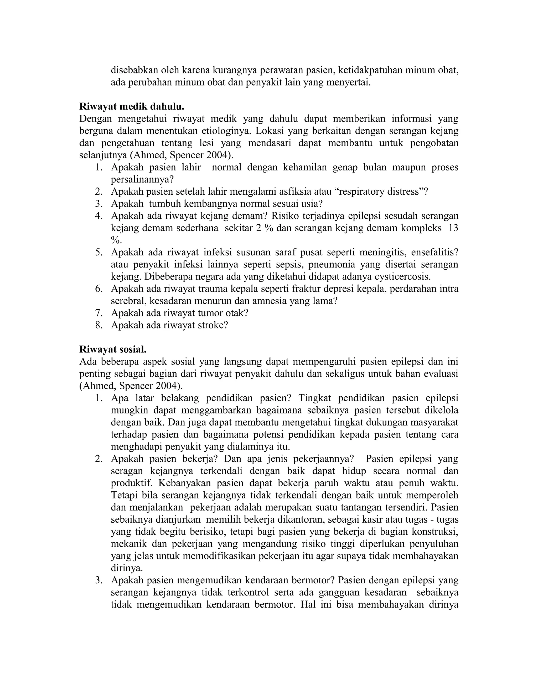 Diagnosis epilepsi lengkap | DOC