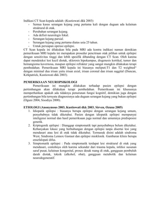 Diagnosis epilepsi lengkap | PDF