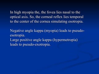 Diagnosis evaluation in strabismus | PPT