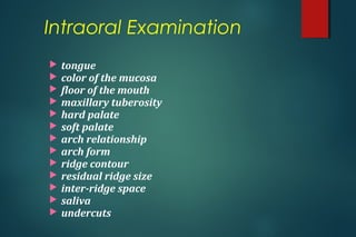 Diagnosis for edentulous patients | PPT
