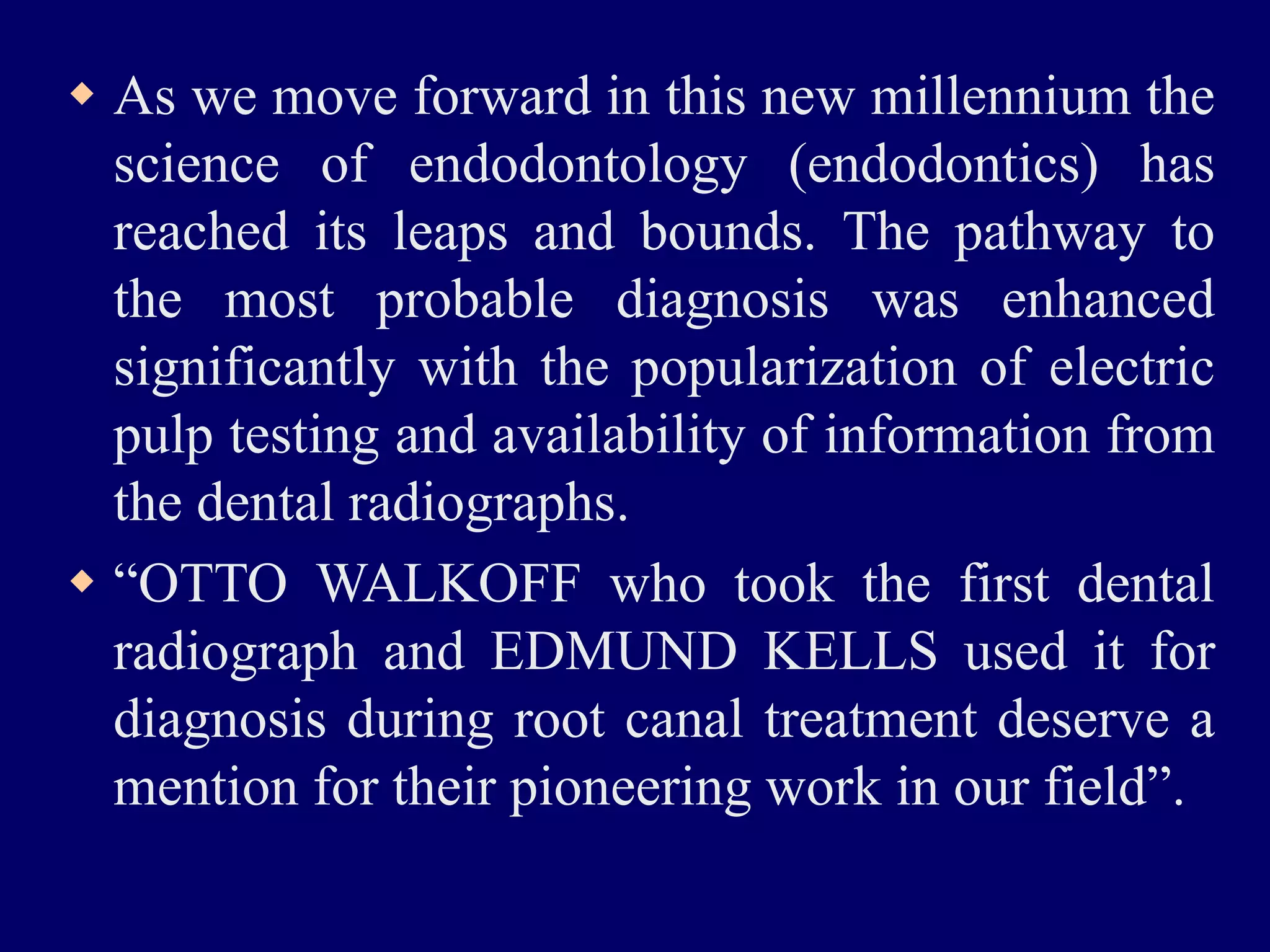 DIAGNOSIS IN ENDODONTICS | PPT