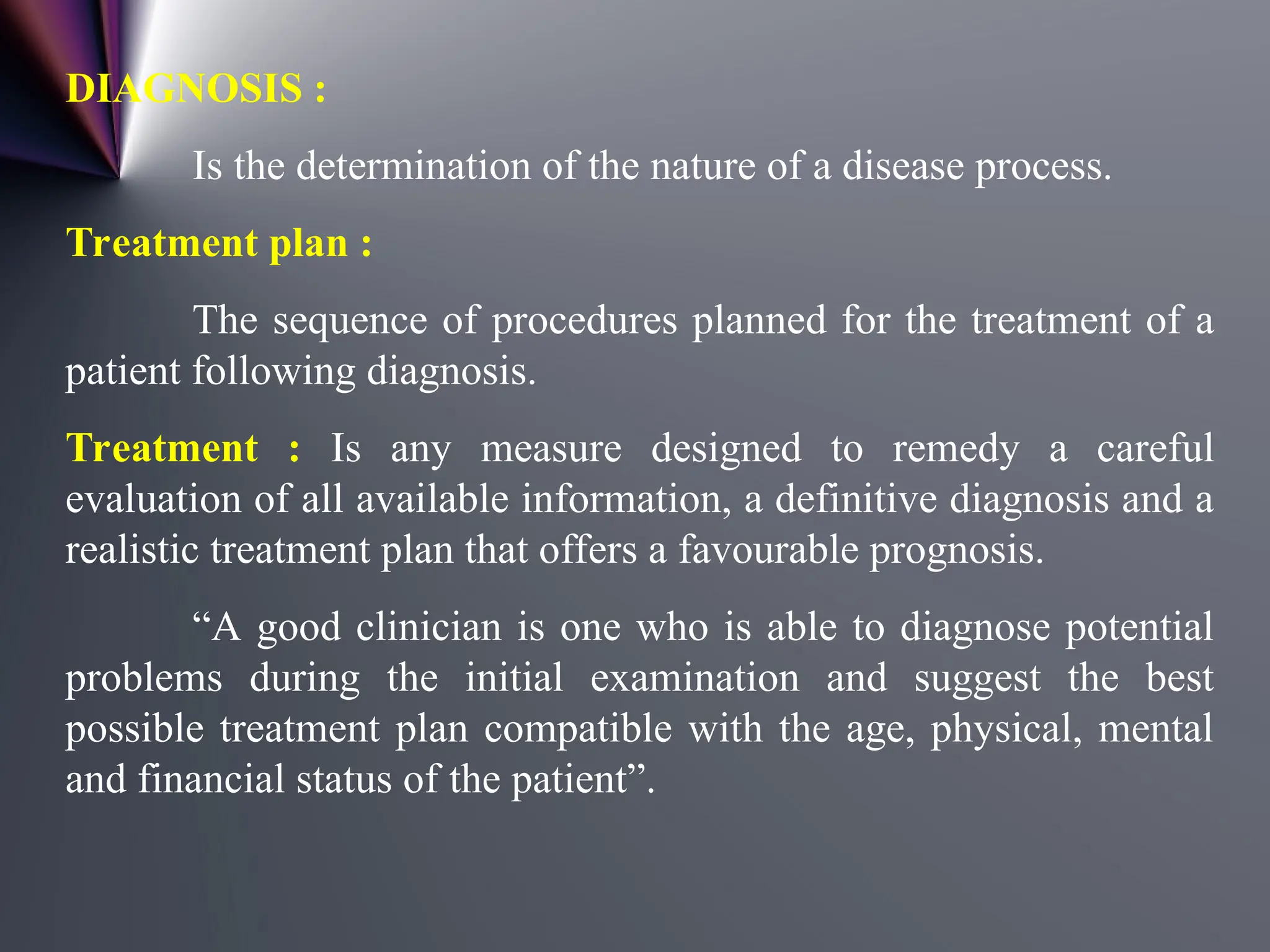Diagnosis and treatment planning in FPD Final.ppt