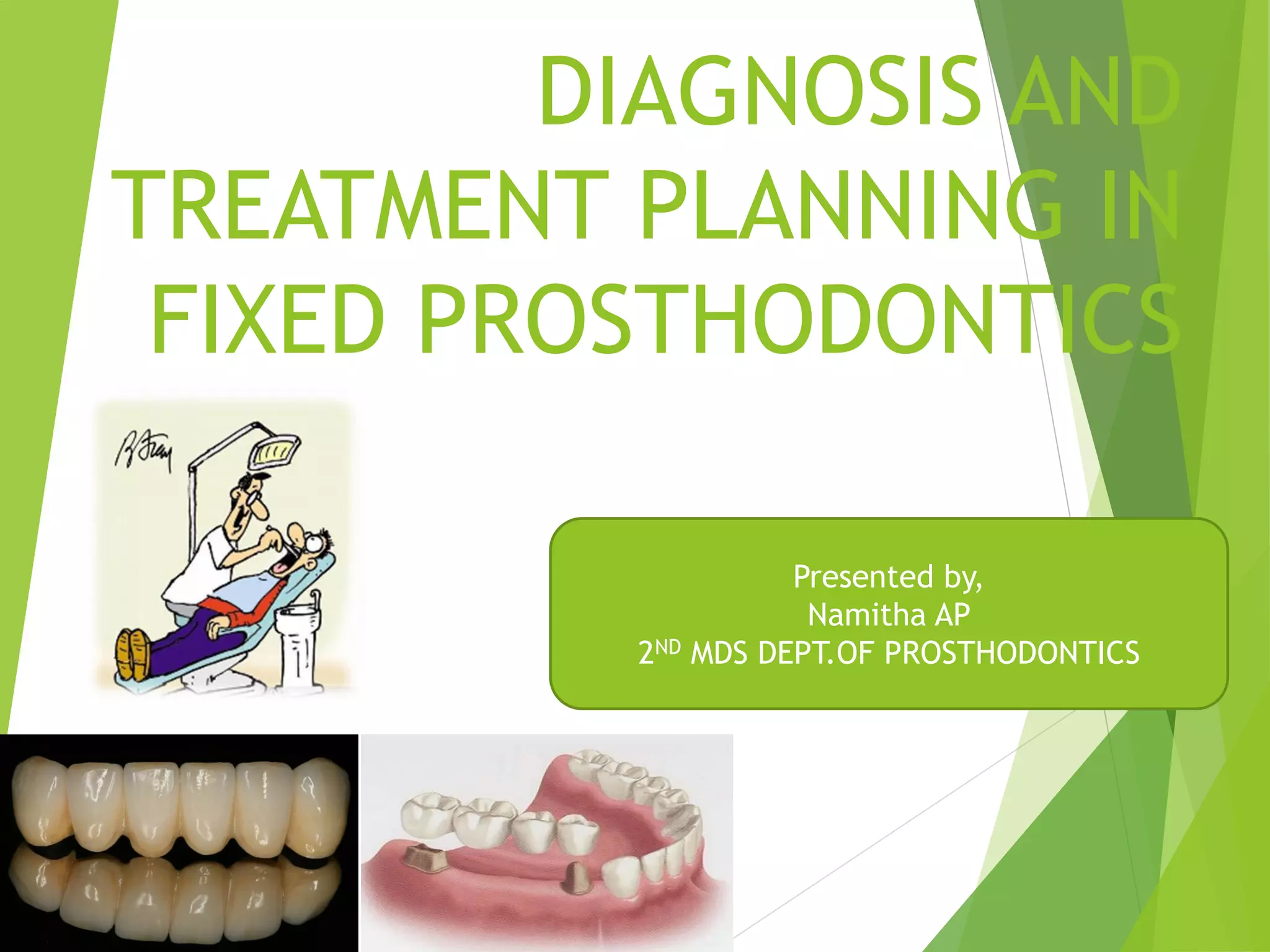 Diagnosis and treatment planning in FPD with related articles | PPT