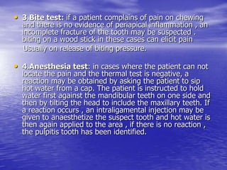 Diagnosis in operative dentistry | PPSX