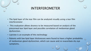 Diagnosis & management of dry eye | PPTX