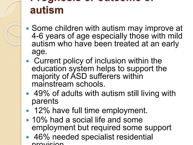 Diagnosis &management of autistic spectrum disorders | PPTX