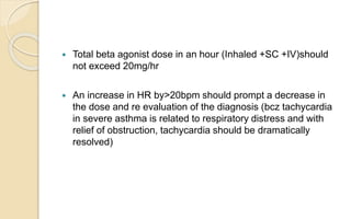 Diagnosis & management of status asthmaticus | PPTX