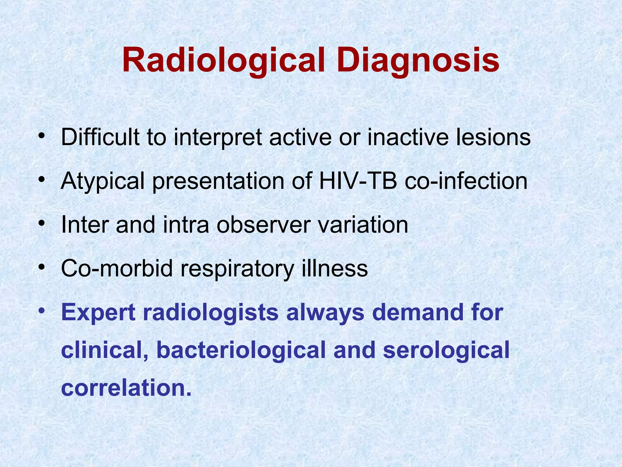 Diagnosis & management of tb in RNTCP | PPT