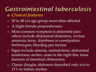 Diagnosis of abdominal tuberculosis | PDF | Digestive Disorders ...
