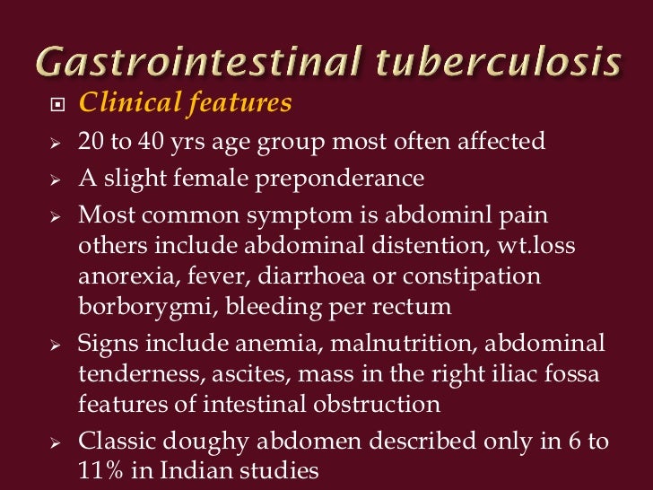 Diagnosis of abdominal tuberculosis
