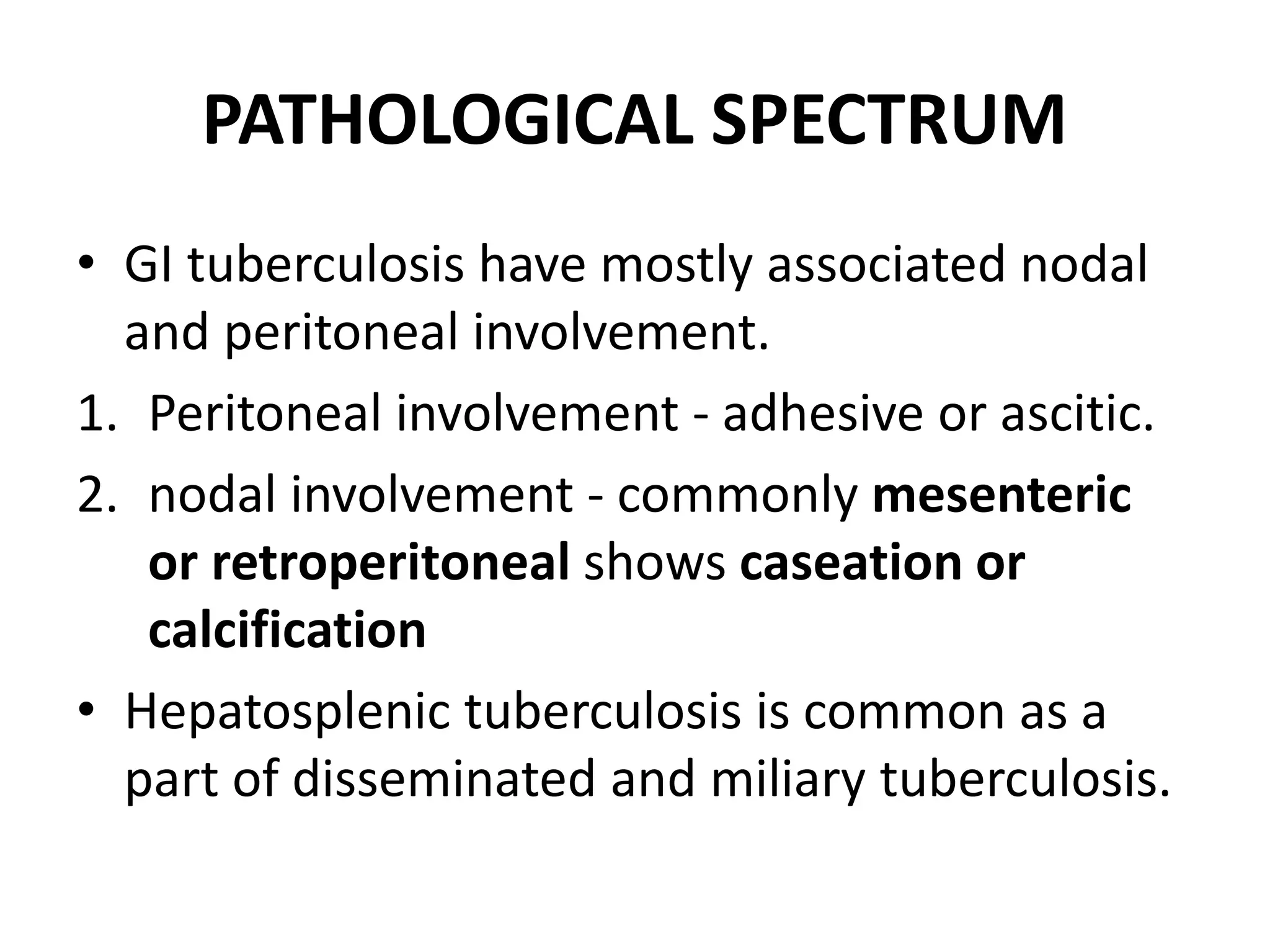 Diagnosis of abdominal tuberculosis | PPTX | Digestive Disorders ...
