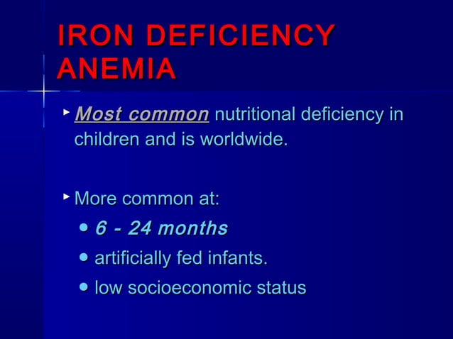 ANEMIA IN PEDIATRICS 2019 | PPT