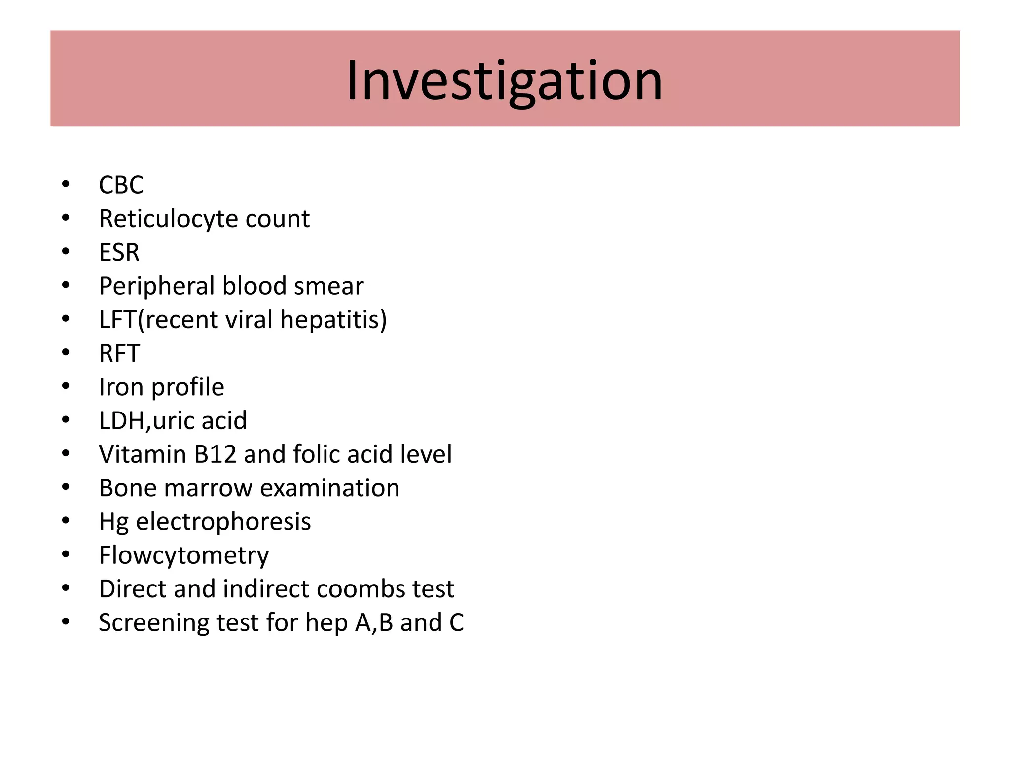 Diagnosis of Anemia | PPTX