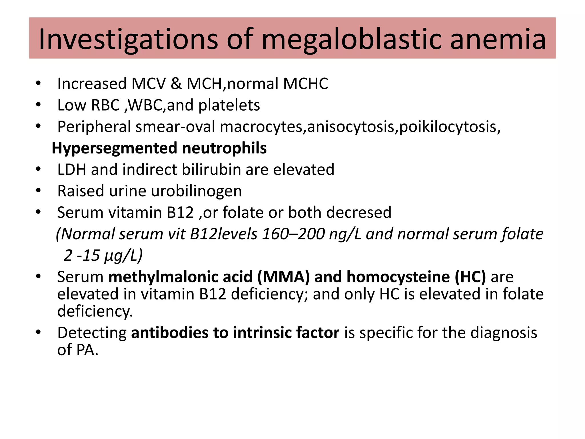 Diagnosis of Anemia | PPTX