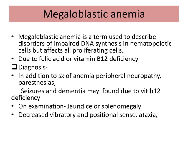Diagnosis of Anemia | PPTX