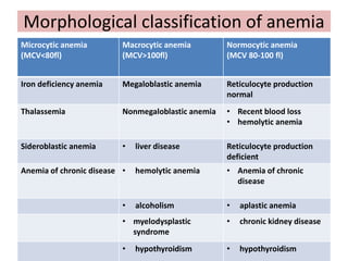 Diagnosis of Anemia | PPTX