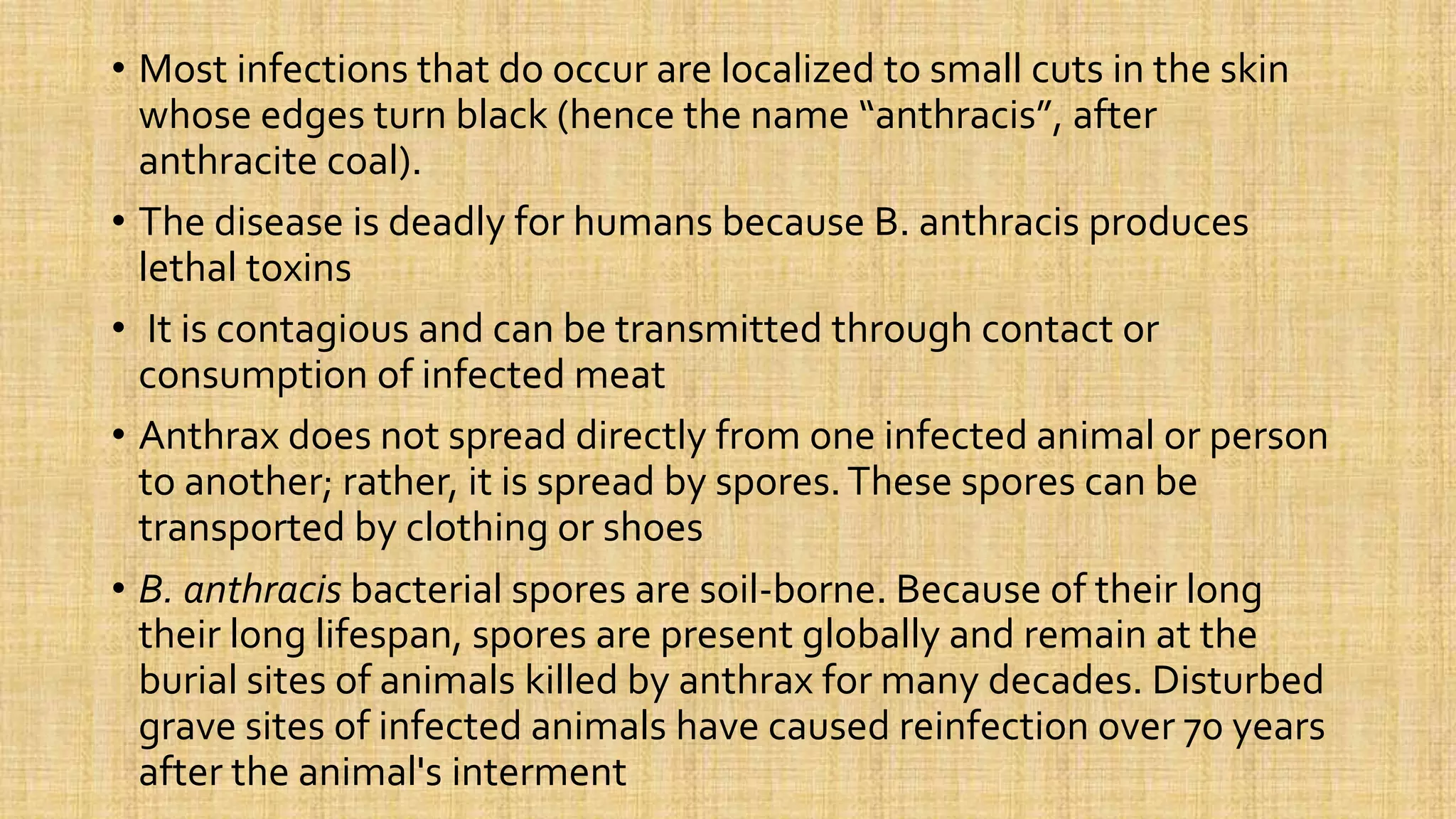 Diagnosis of anthrax | PPTX