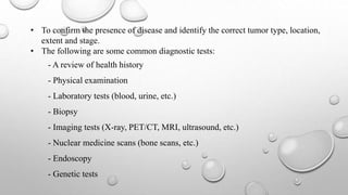 Diagnosis of cancer | PPTX