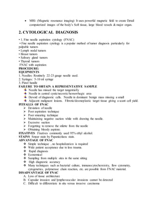 Diagnosis of cancer | DOCX