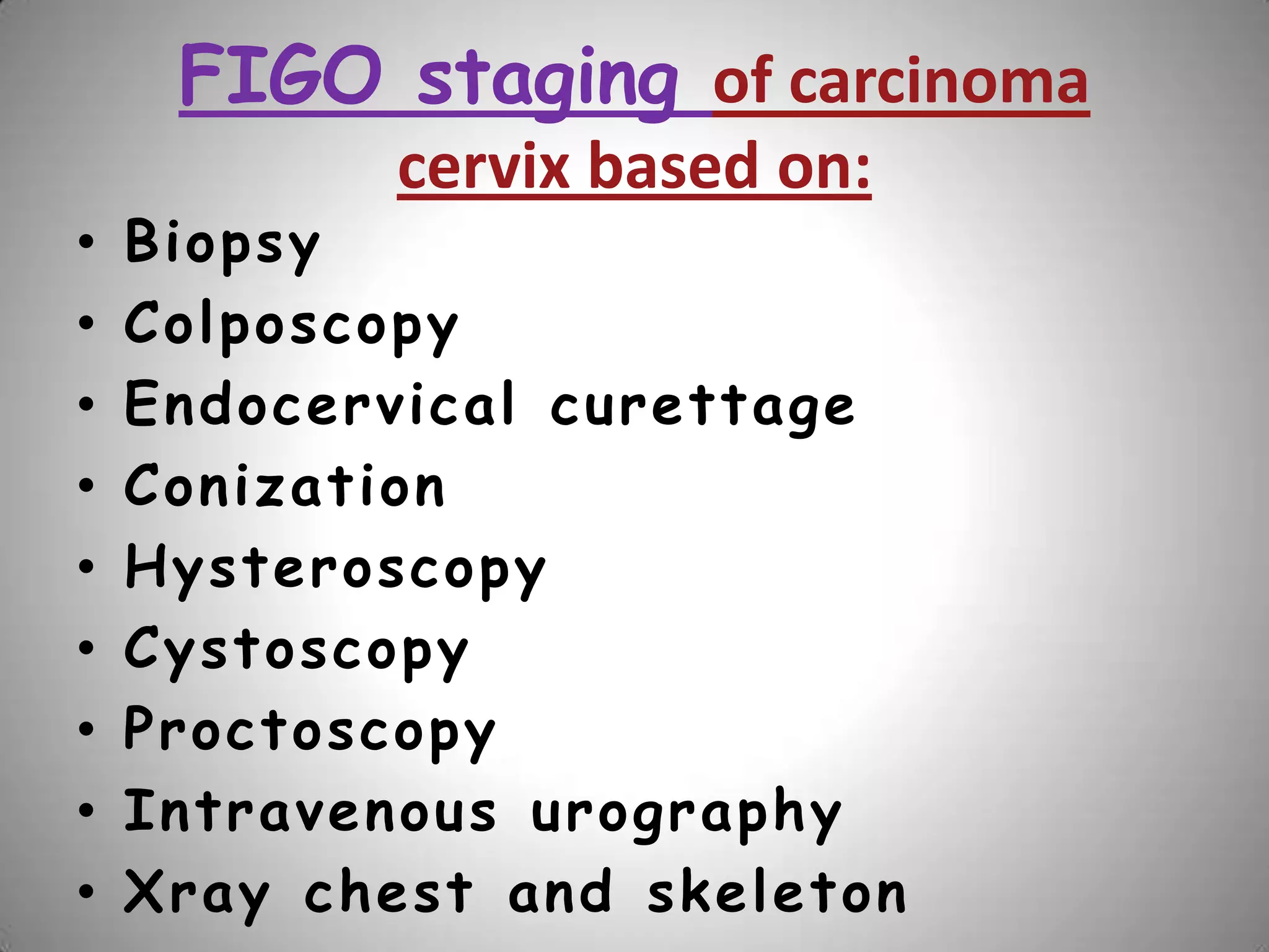 Diagnosis of carcinoma cervix | PPTX