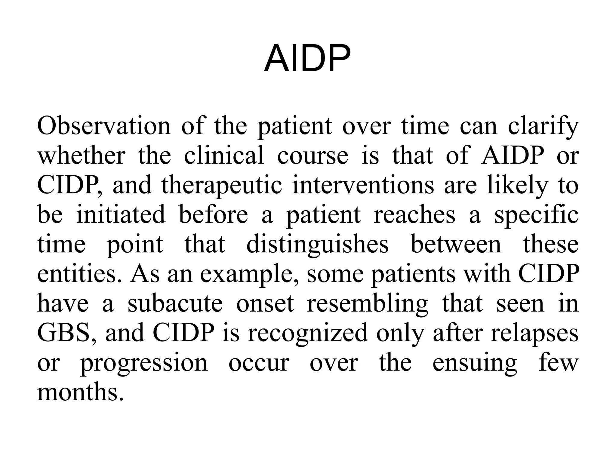Diagnosis of CIDP | PPT