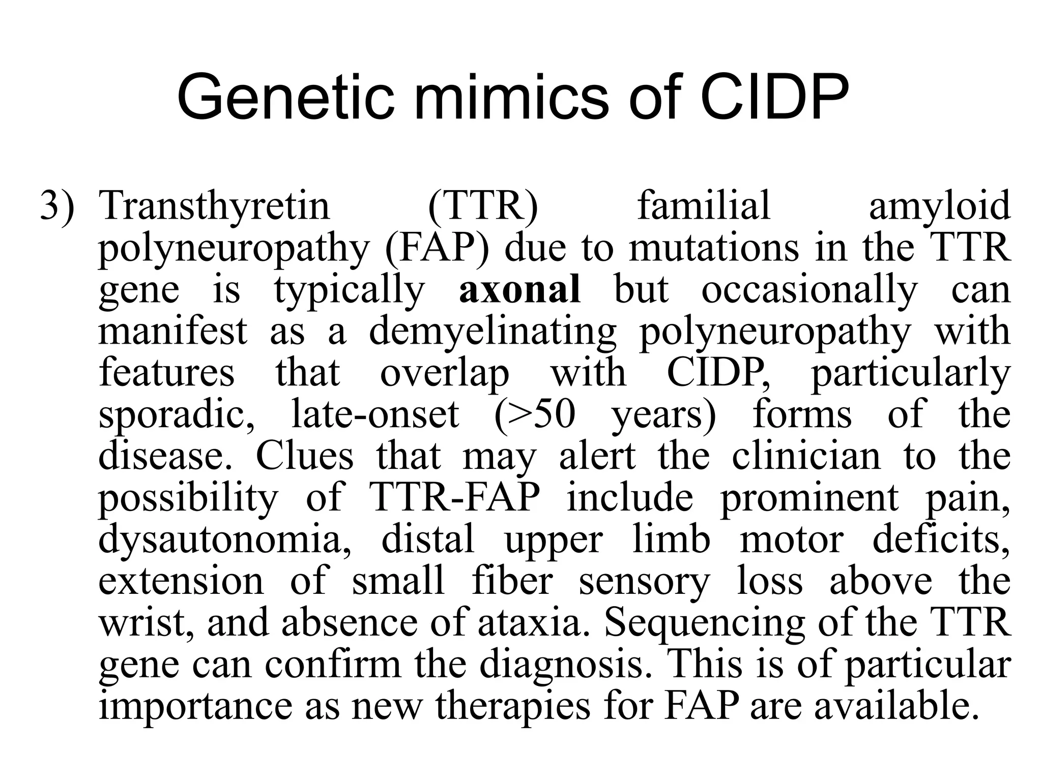 Diagnosis of CIDP | PPT