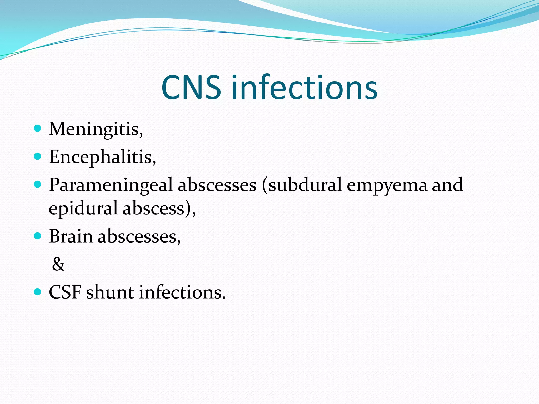 Diagnosis of cns infections | PPTX