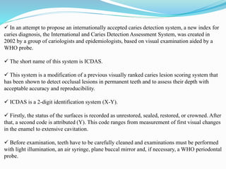 Diagnosis of dental caries | PPTX