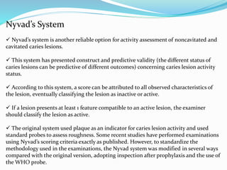 Diagnosis of dental caries | PPTX
