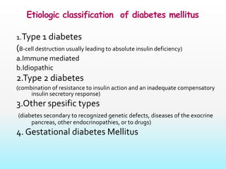 Diagnosis of diabetes mellitus | PDF