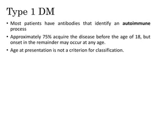 Diagnosis of Diabetes Mellitus | PPTX