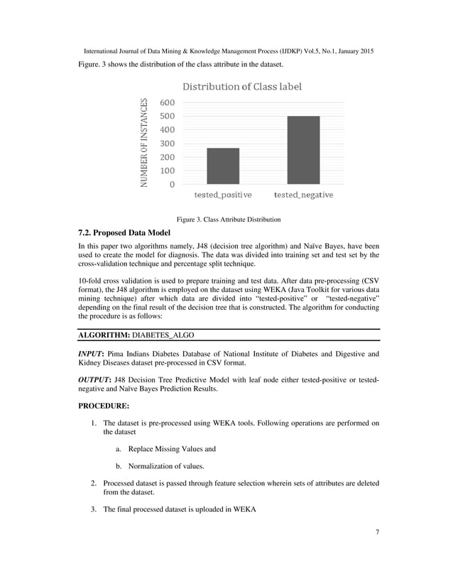 Diagnosis of diabetes using classification mining techniques [ | PDF ...