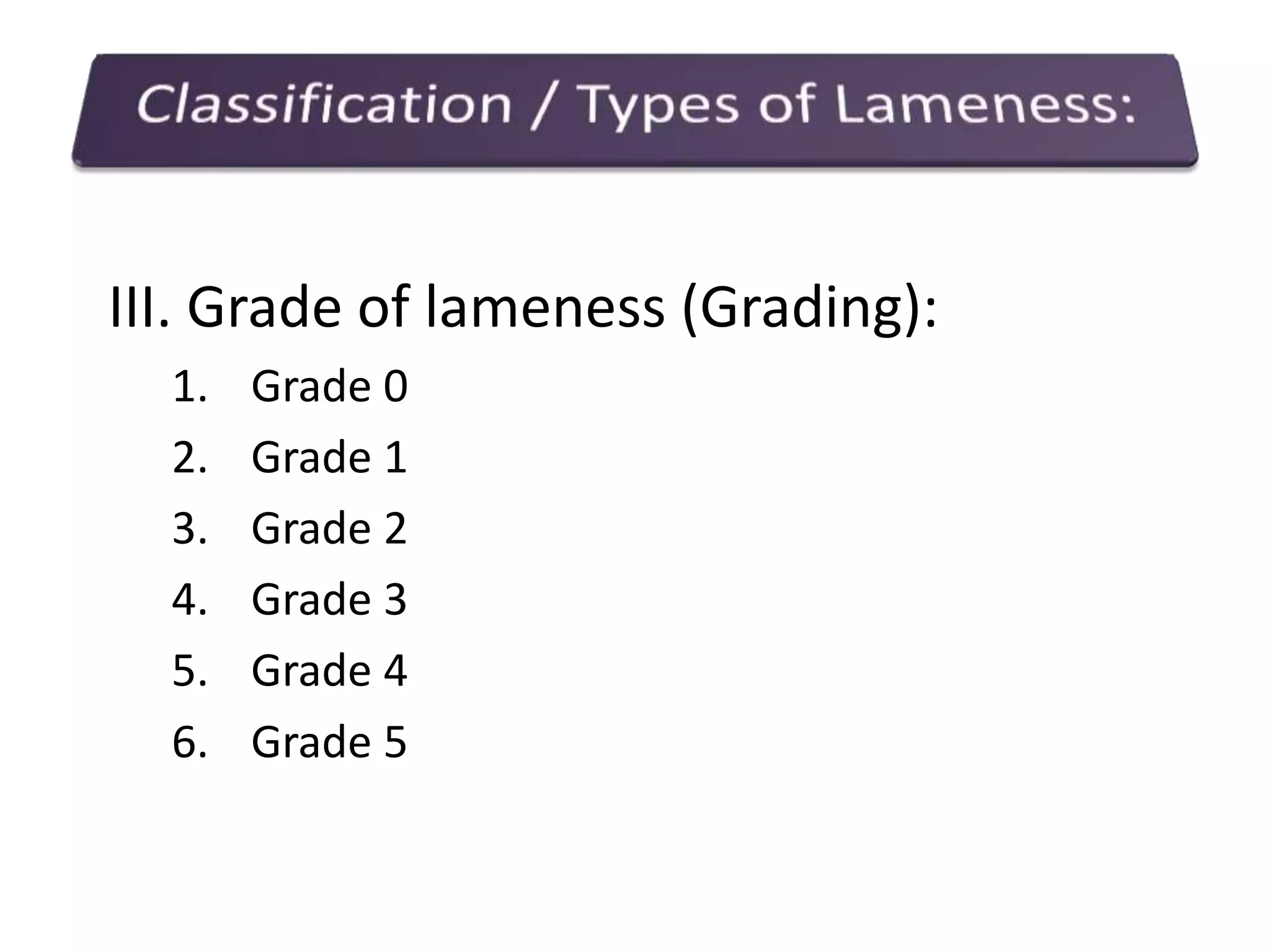 Diagnosis of equine limb lameness | PPSX
