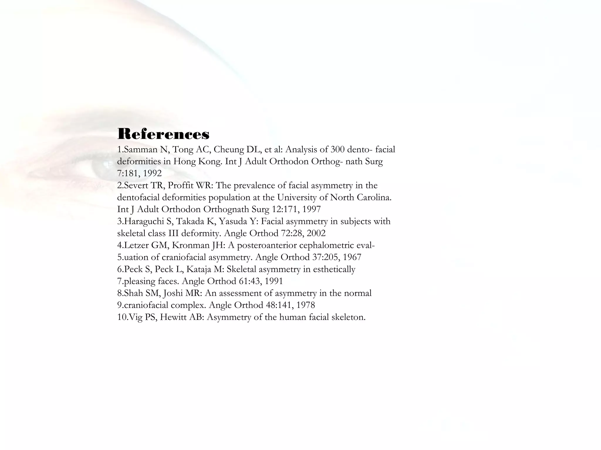 Diagnosis of facial asymmetry bakri | PPT