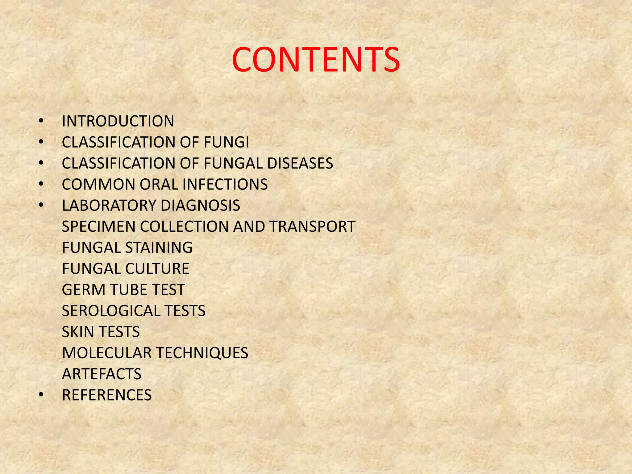 Lab diagnosis of fungal infections, Dr Naveen Reddy | PPTX