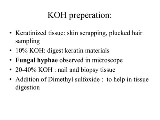 Diagnosis of fungal disease by Dr. Manoj karki | PPT