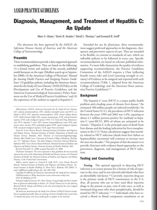 Diagnosis Of Hep C Update Aug%20 09pdf | PDF