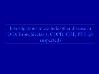 Presentation on "Diagnosis of ILD" | Jindal Chest Clinic | PPT