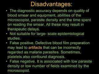 Diagnosis of malaria.ppt
