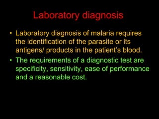Diagnosis of malaria.ppt