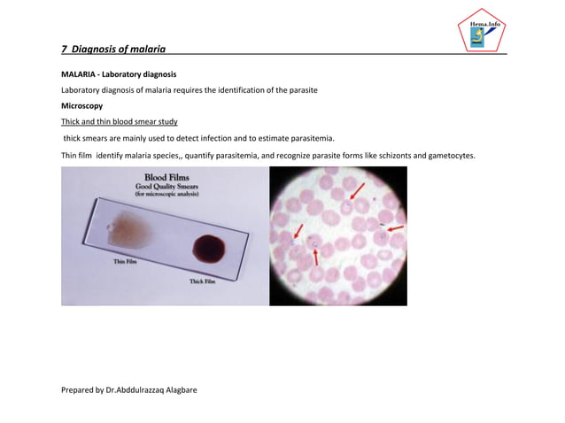 Diagnosis of malaria by the peripheral blood smear | PDF | Infectious ...