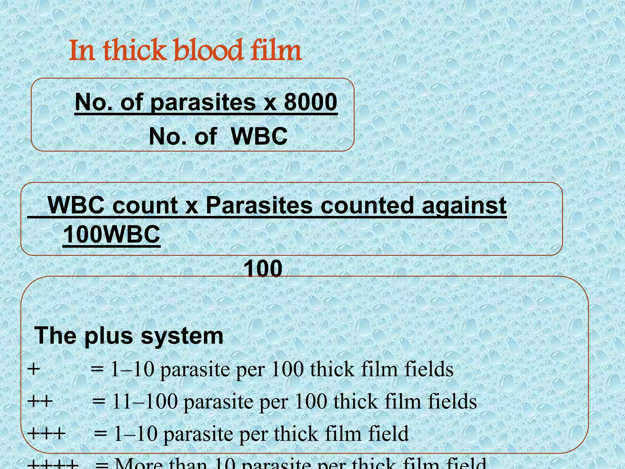 Diagnosis of four malaria parasites | PPSX