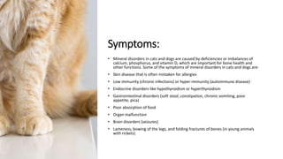 Diagnosis of mineral disorder in cats and dogs.1.pptx