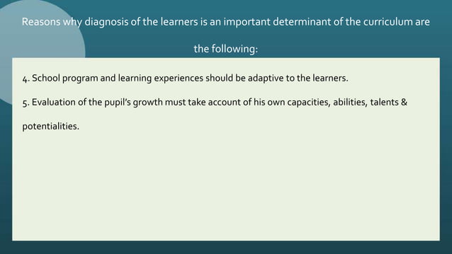 Diagnosis of Need in Curriculum Development.pptx | Educational ...