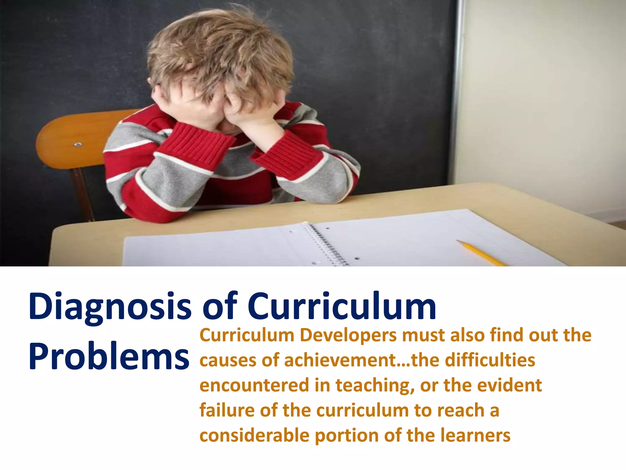 Diagnosis of needs in curriculum development | PPTX
