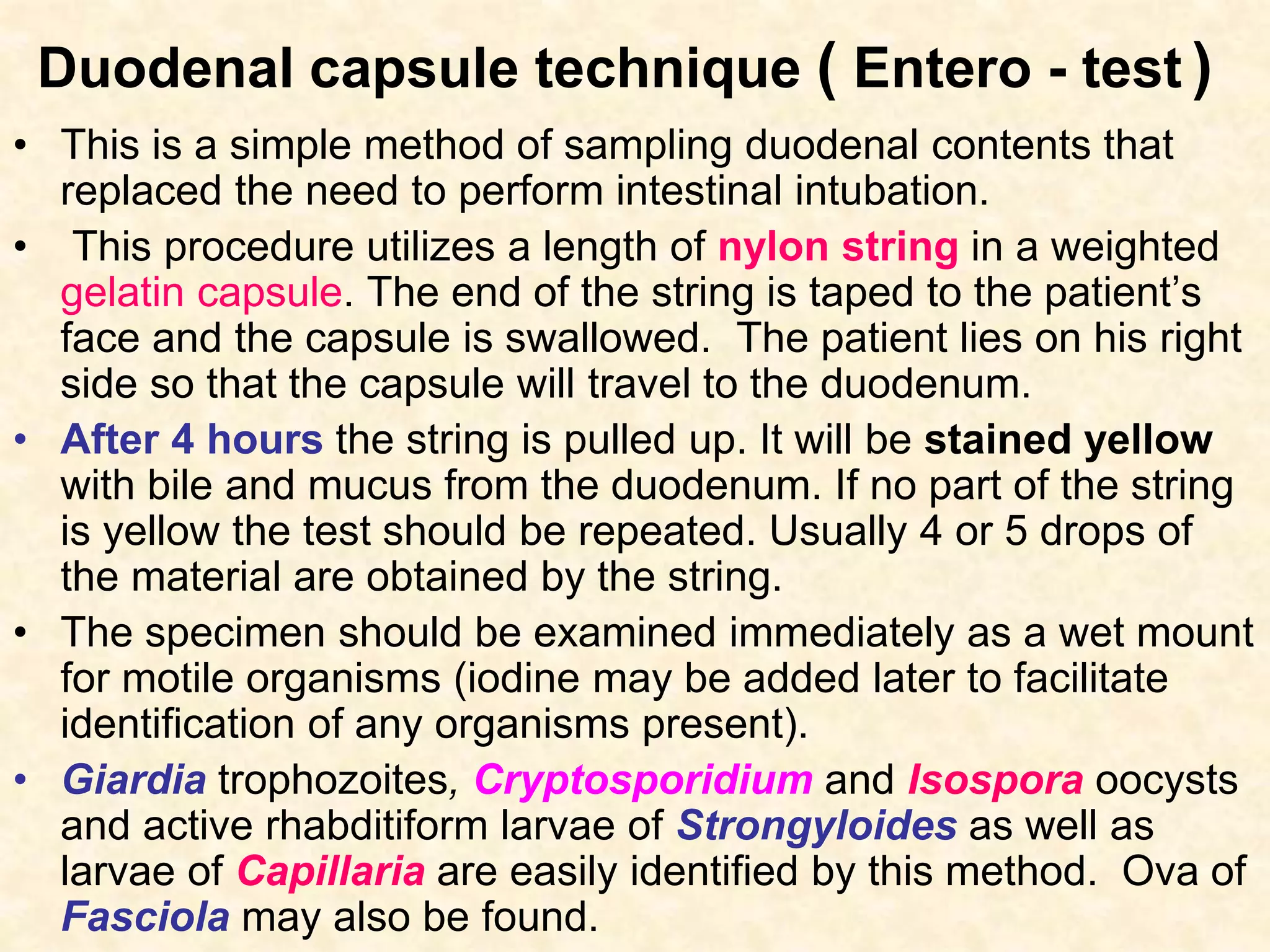 DIAGNOSIS OF PARASITIC DISEASES(post) P.P..ppt