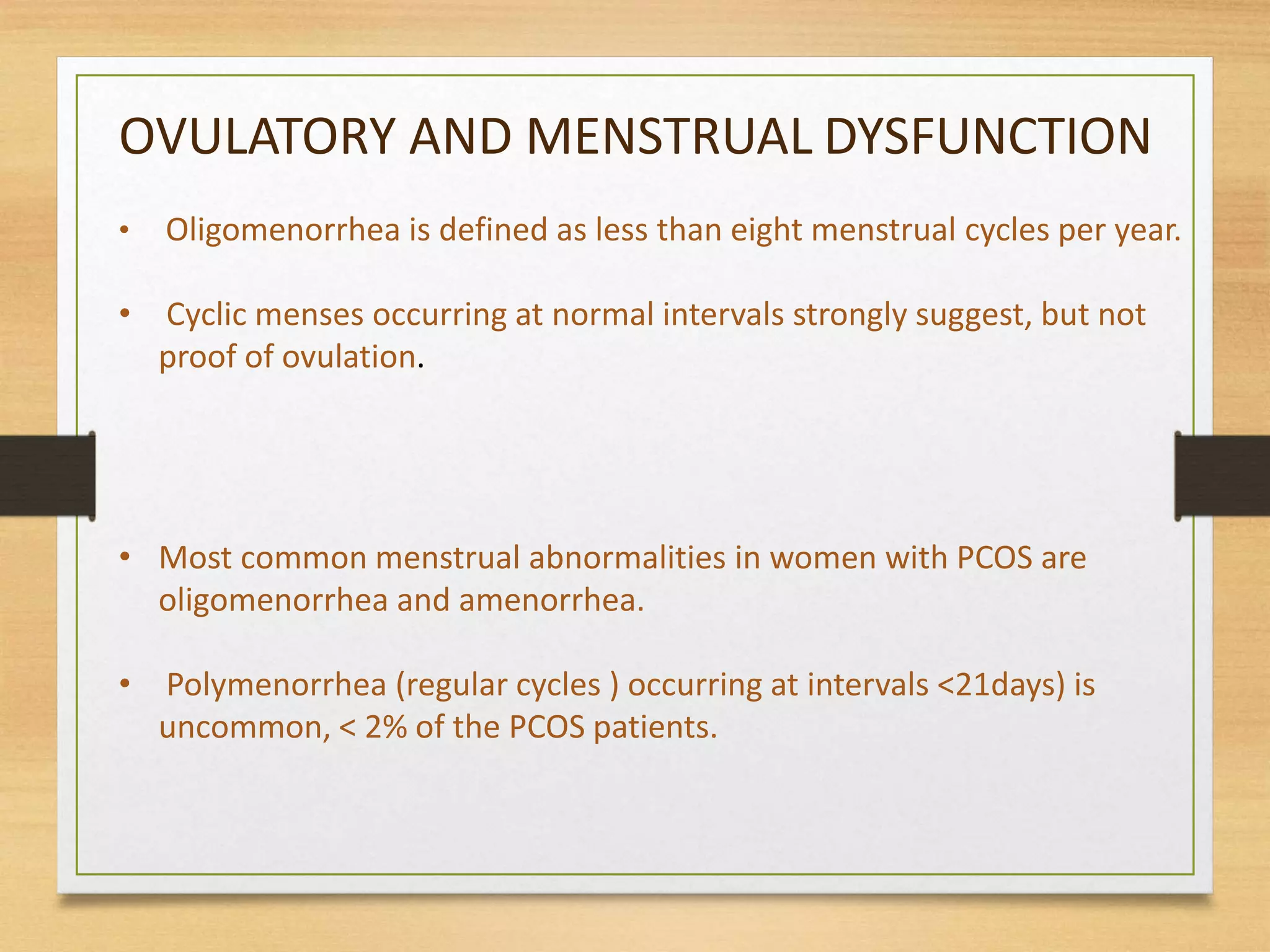 Diagnosis of pcos | PPTX