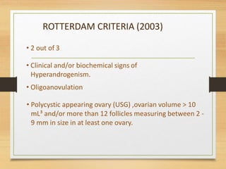 Diagnosis of pcos | PPTX