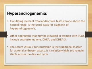 Diagnosis of pcos | PPTX