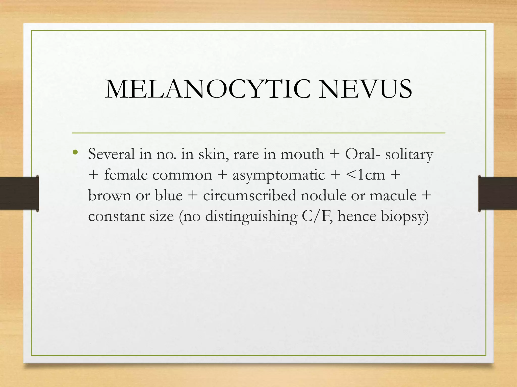 Diagnosis of pigmented lesions of oral cavity | PPTX